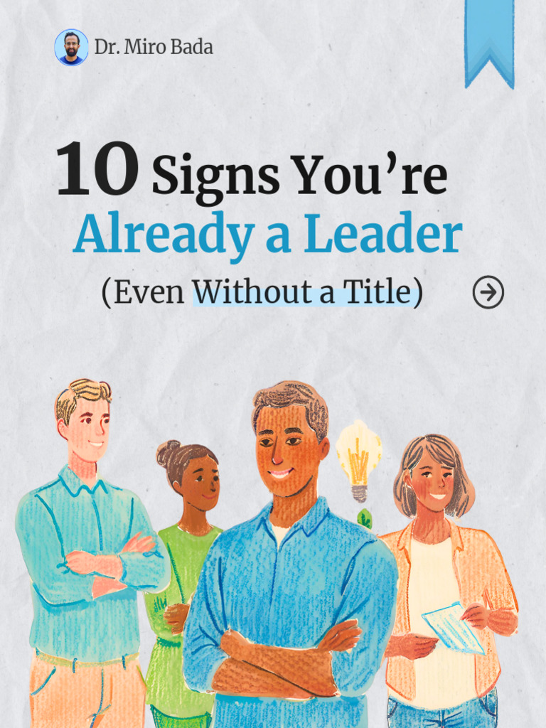 Signs of Leadership Without a Title | PDF | Human Communication