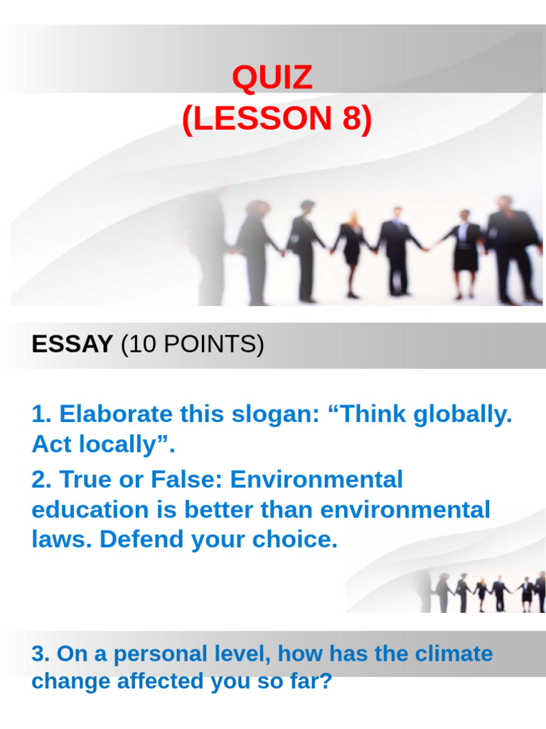 Quiz Lesson 8 Sts | PDF