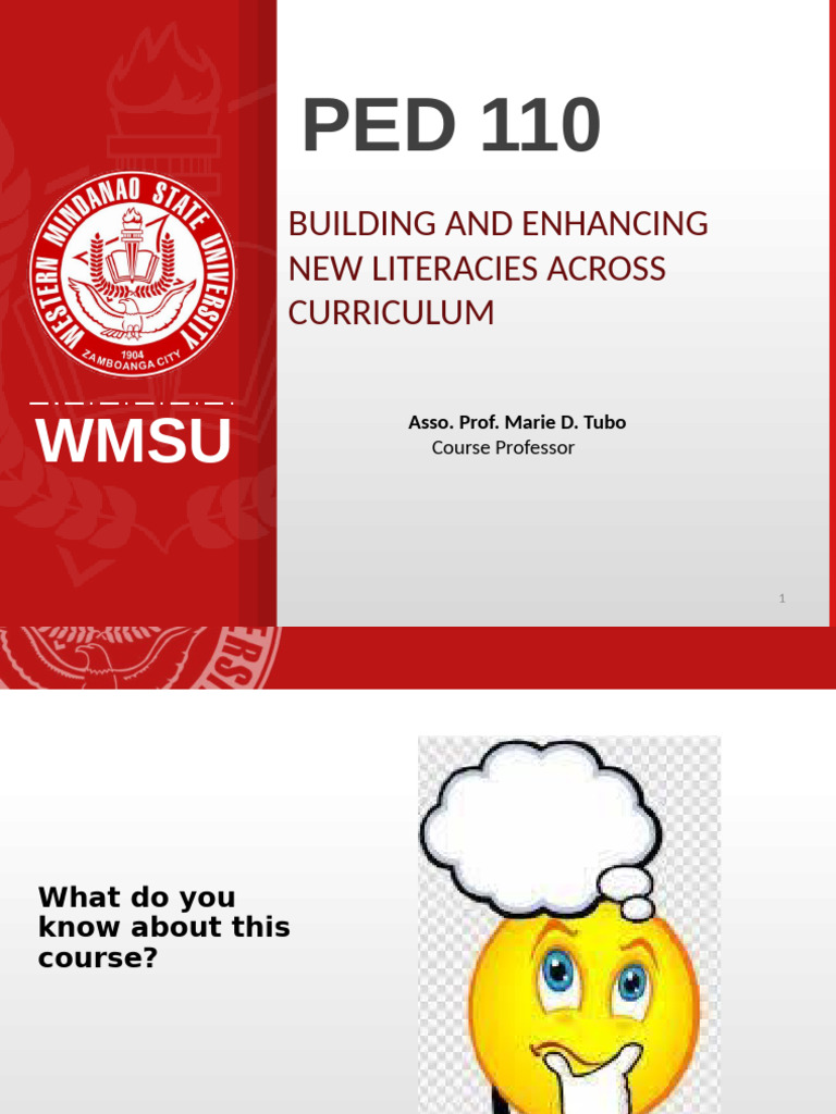 BEED-3B-DAY-1-PED-110-OVERVIEW-Autosaved | PDF | Literacy | Learning