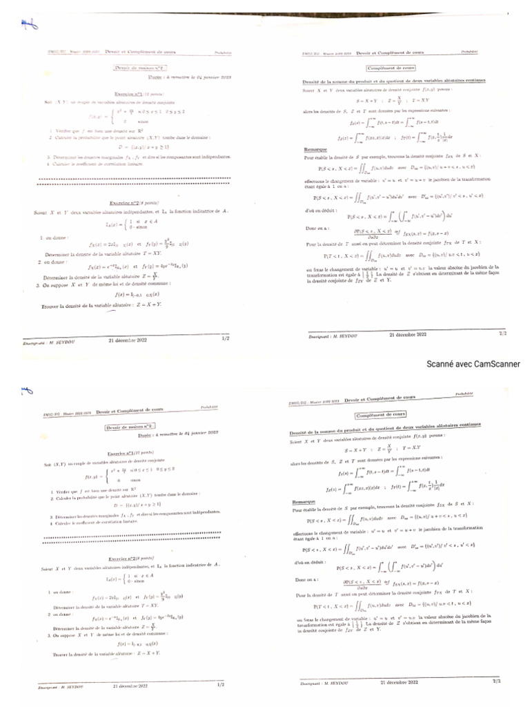 Anciens epreuve proba | PDF