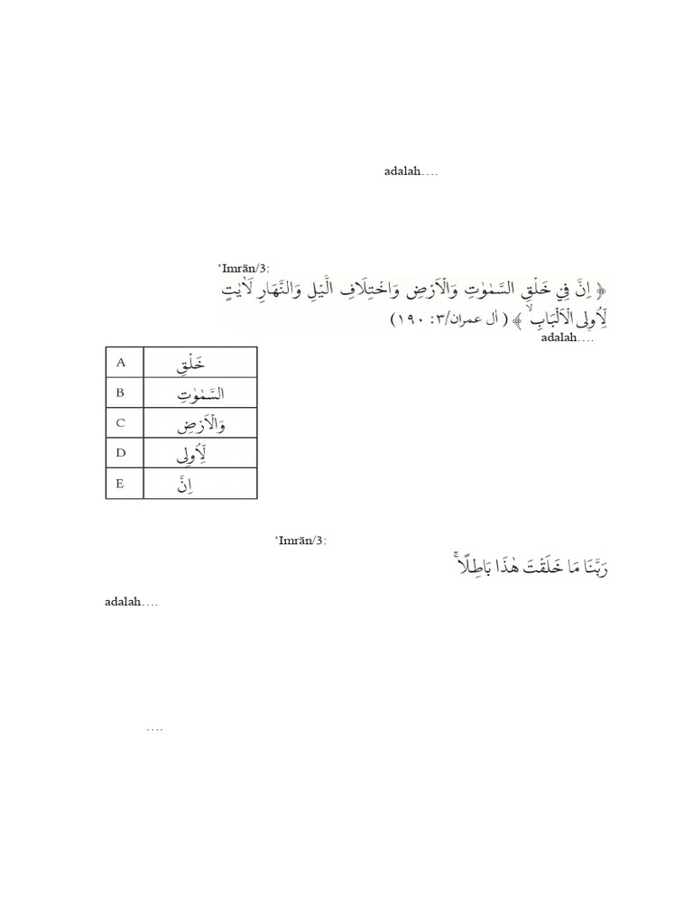 Kisi-Kisi Soal Pas Ganjil Kls Xi Mapel Pai | PDF