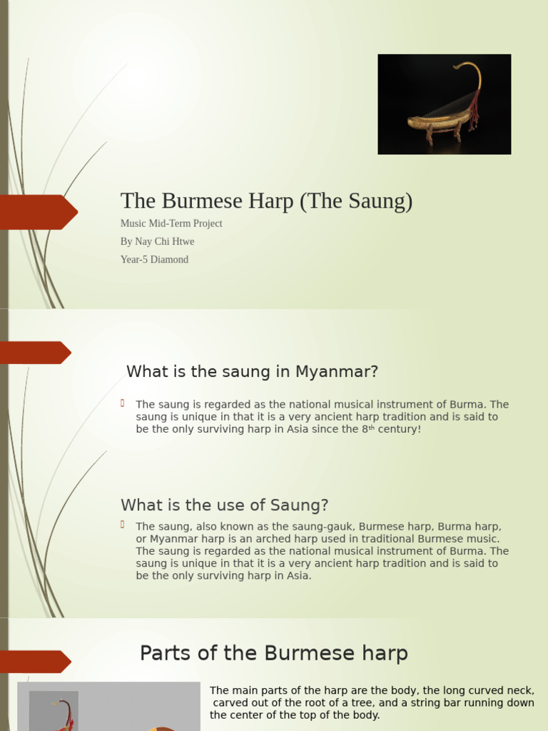 The Saung: Myanmar's National Harp | PDF