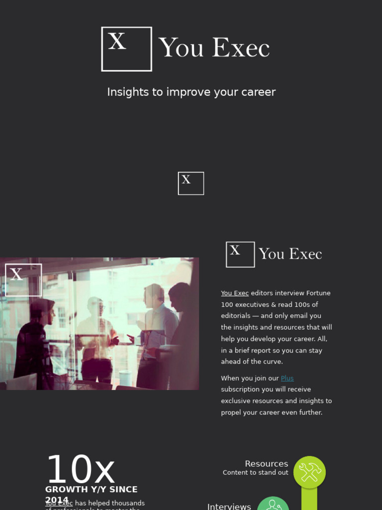 You Exec - Ocean - Dark - 16x9 - Deck C | PDF