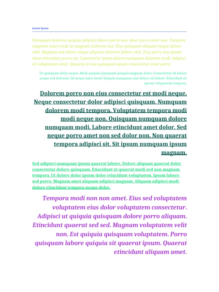 Lorem Ipsum | PDF