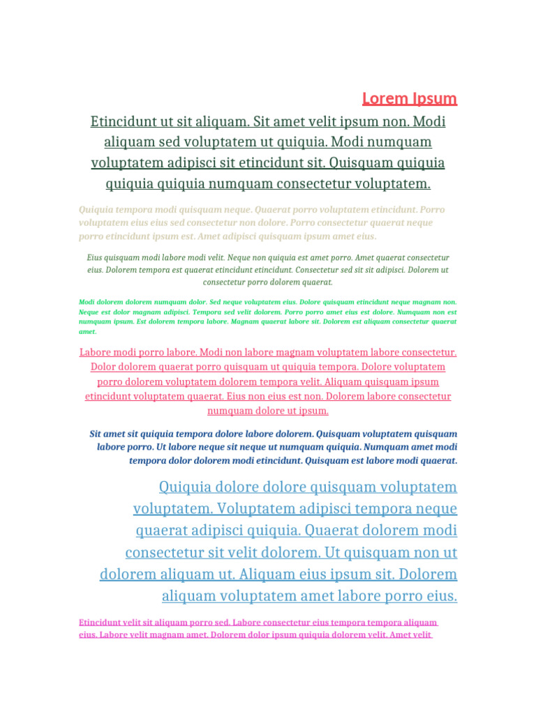 Lorem Ipsum | PDF