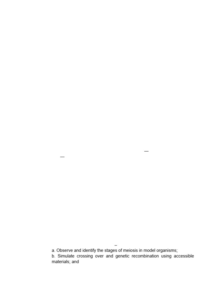 LA12 - Meiosis and Genetic Variation | PDF | Meiosis | Genetics