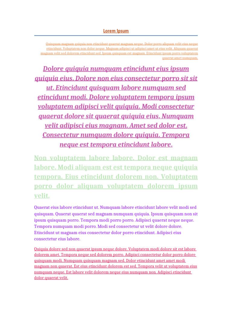 Lorem Ipsum | PDF