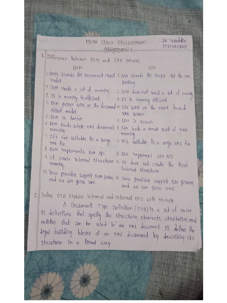 MSD Assignment 1 | PDF