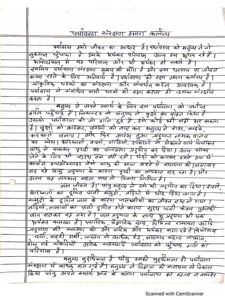 8th STD Hindi Project | PDF