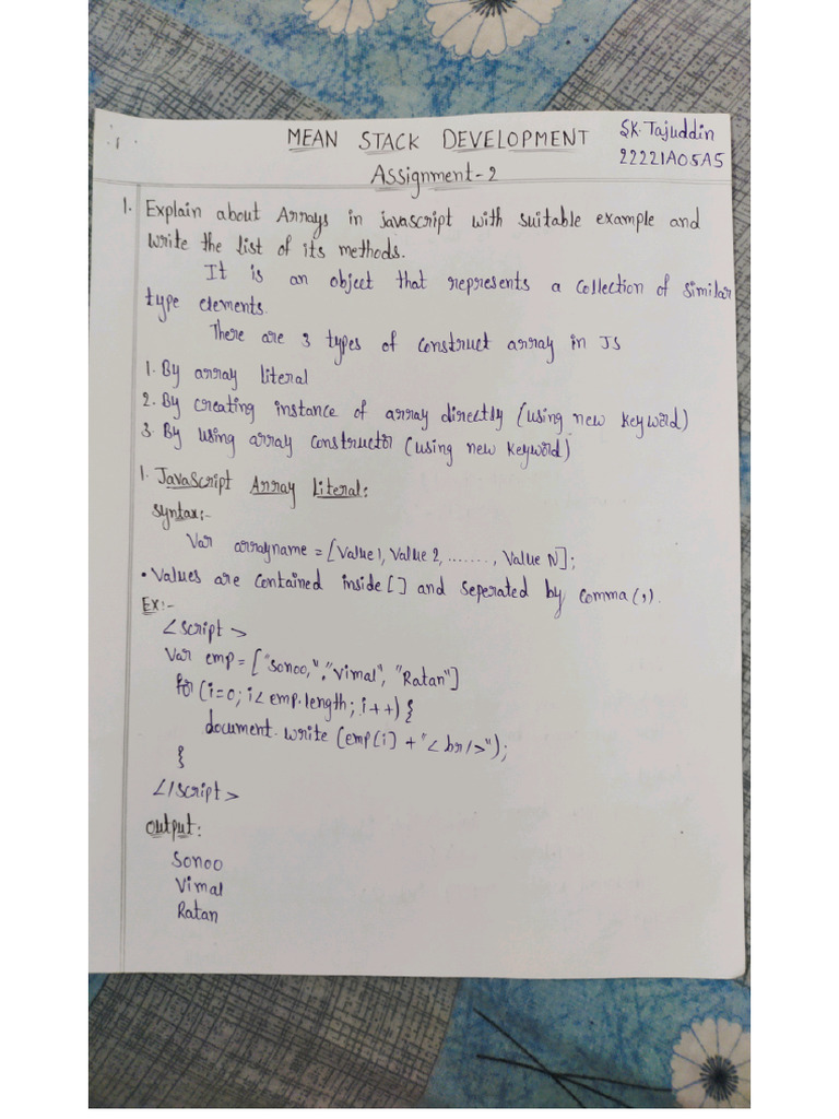 MSD Assignment - 2 | PDF