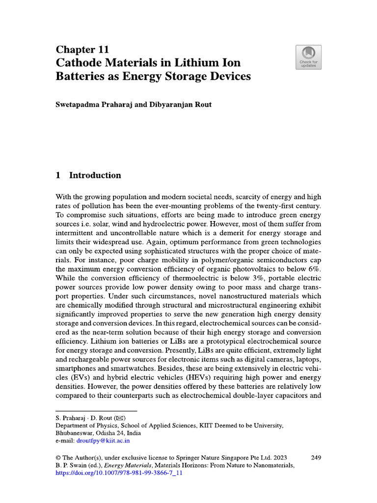 Battery Cathod | PDF