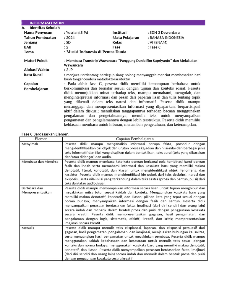 Modul Ajar (RPP) | PDF