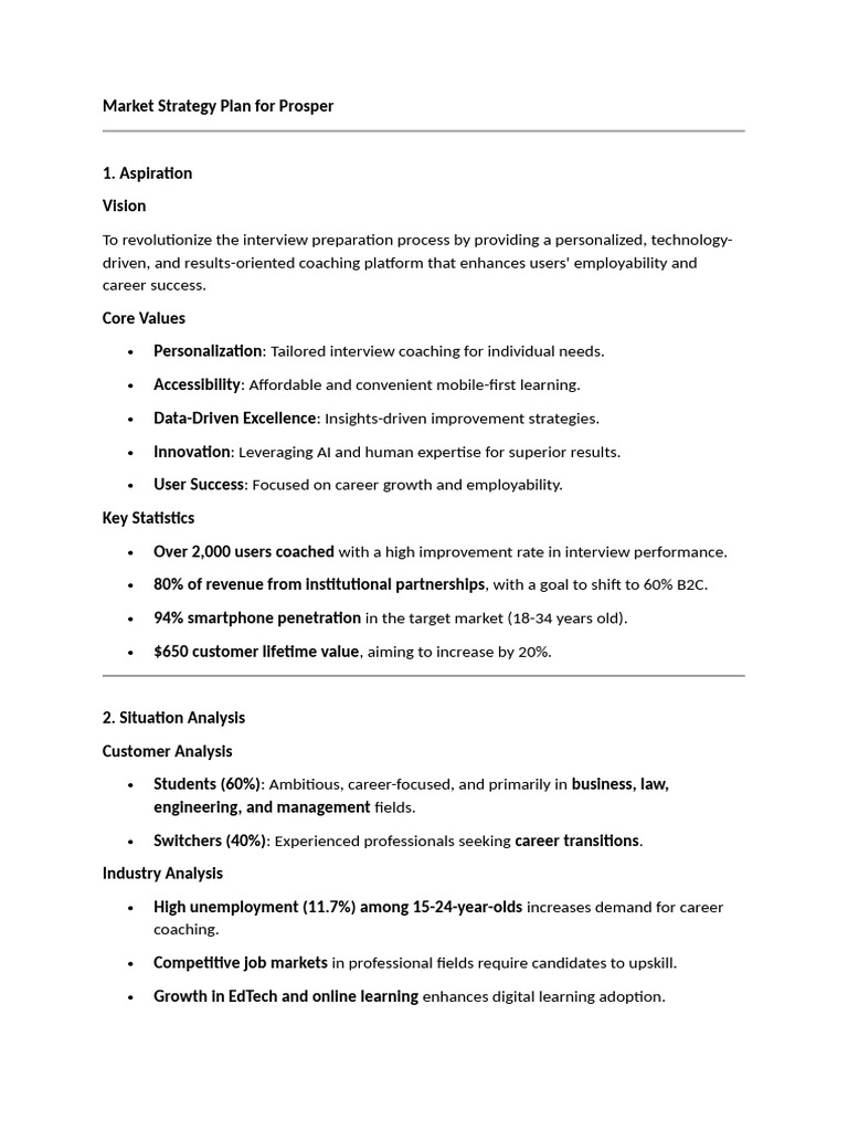 Prosper Marketing Plan | PDF | Marketing | Digital Marketing