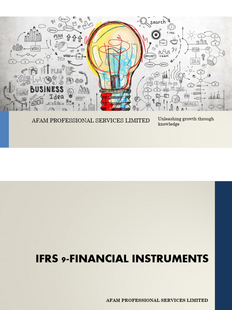 Ifrs 9-Financial Instruments Presentation Slides | PDF | Hedge (Finance) | Fair Value