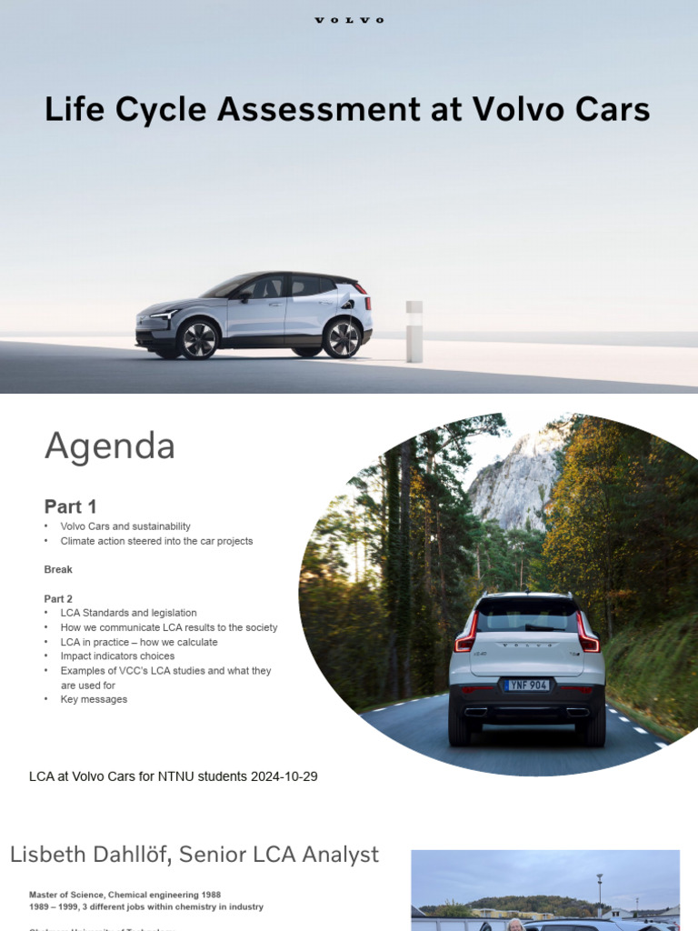 Volvo Cars Life Cycle Assessment Overview | PDF | Life Cycle Assessment ...
