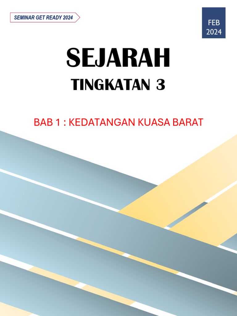 T3 Sejarah - Bab 1. | PDF