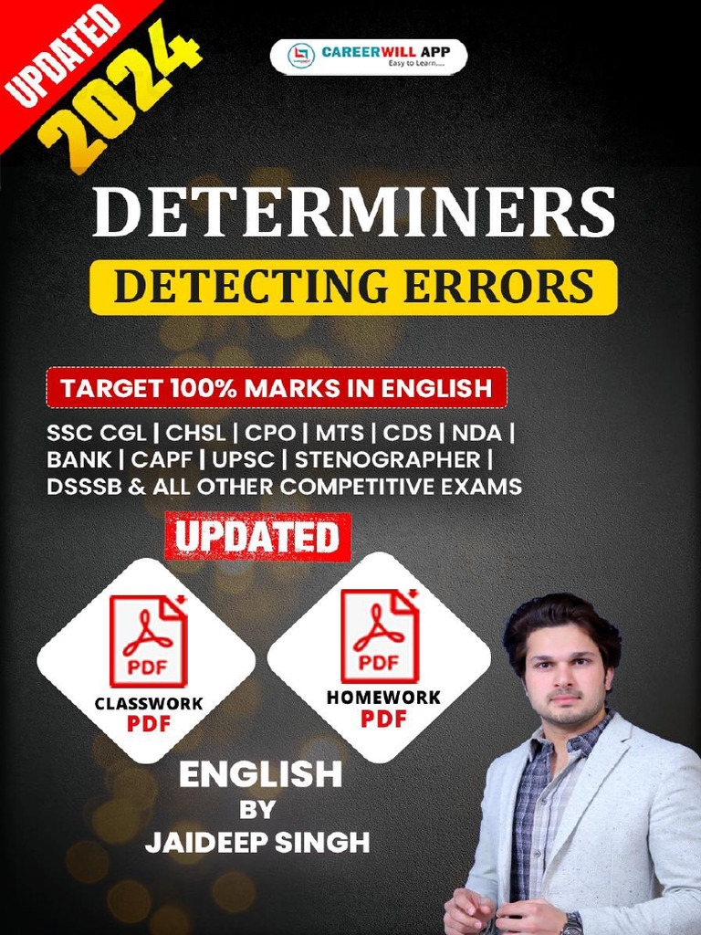 2024 Determiners Errors | PDF