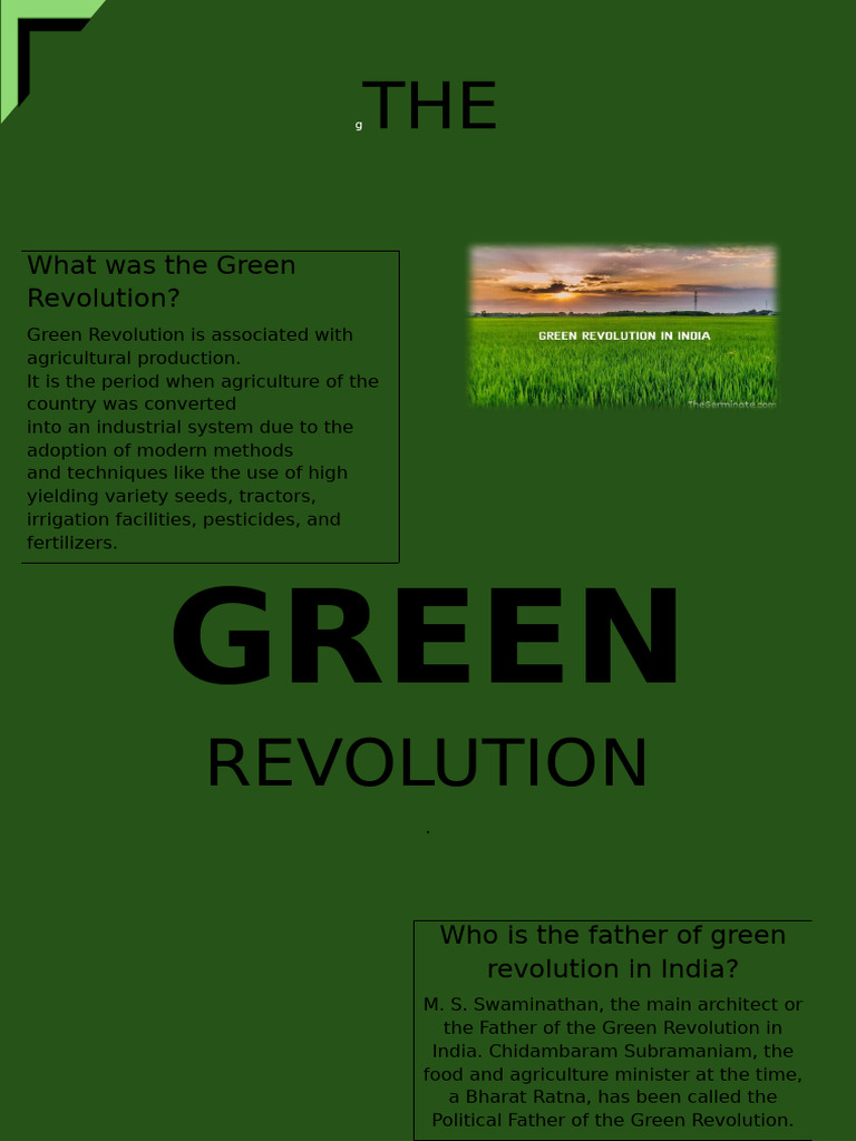 Green Revolution Poster | PDF