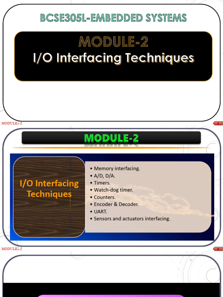 ESD MODULE-2 Compressed | PDF | Analog To Digital Converter | Input/Output