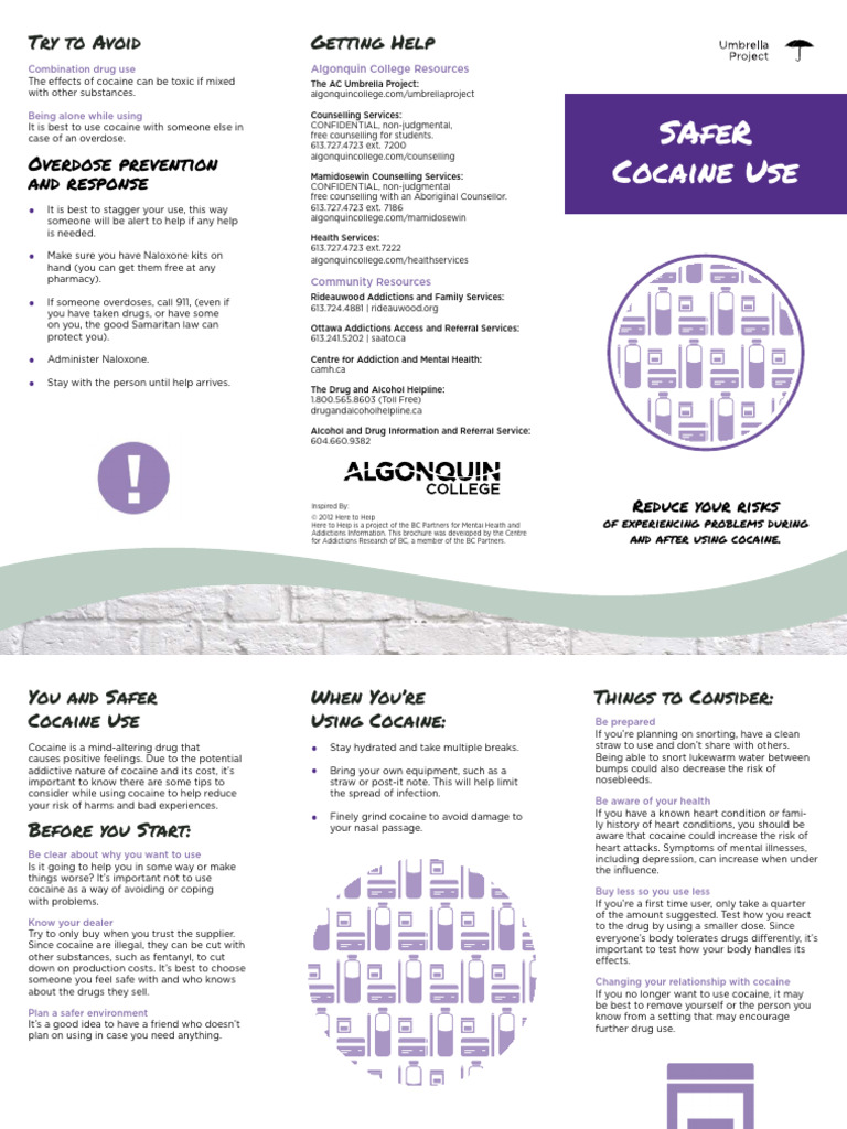 Safer_Cocaine_Use_Ottawa-Updated-2020_Web | PDF | Cocaine | Drug Overdose