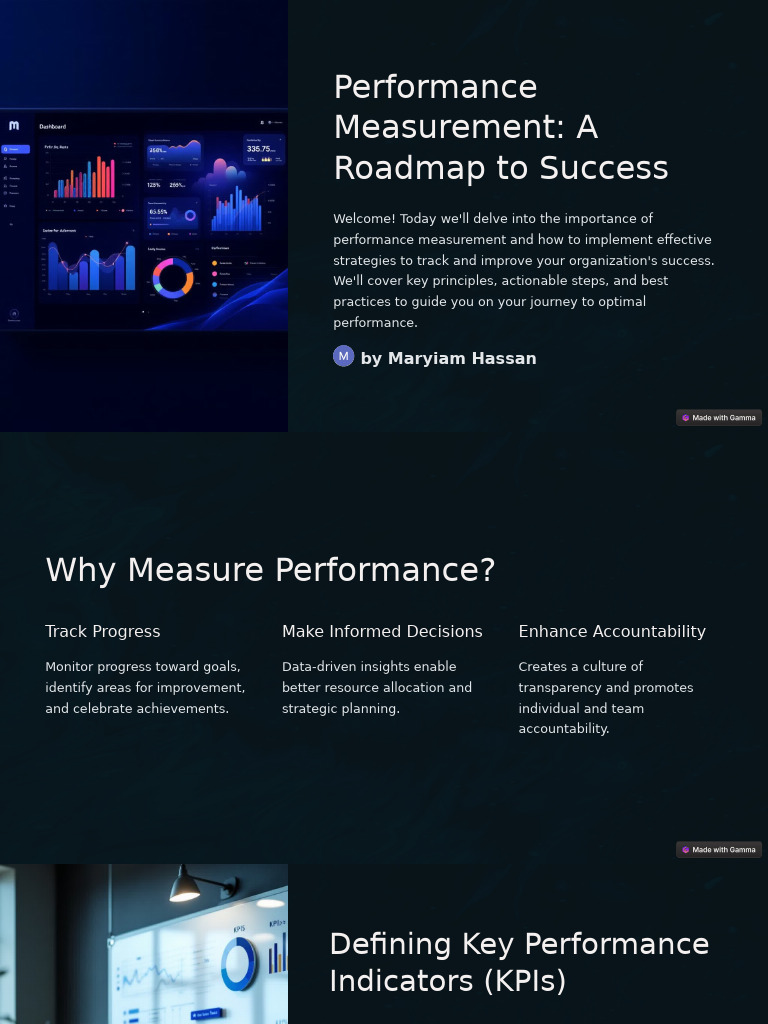 Performance Measurement a Roadmap to Success | PDF | Performance Indicator | Data