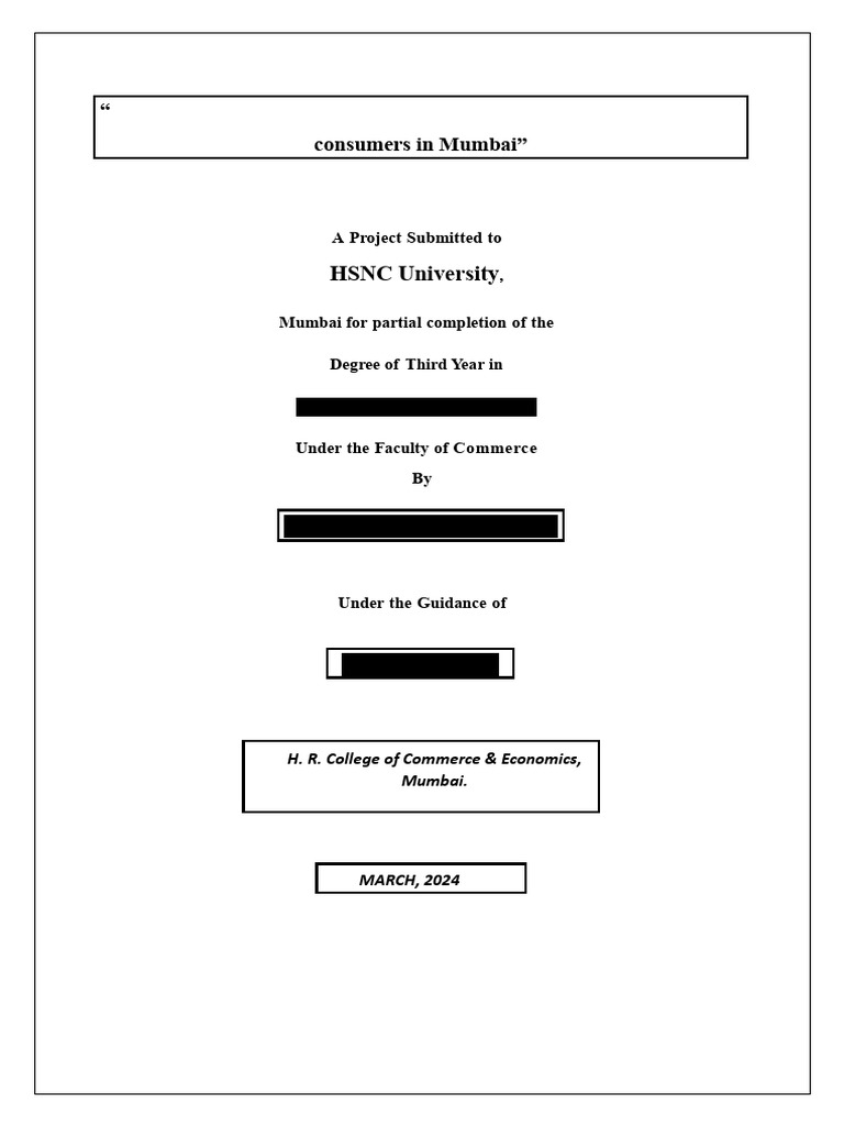 sample copy of black book project | PDF | Finance & Money Management ...