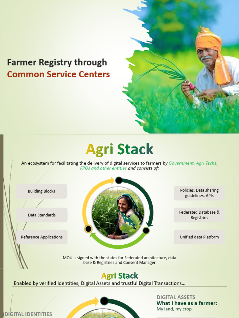Farmer Registration via CSCs | PDF | Information Technology | Computing