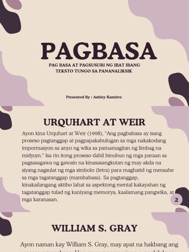 Reporting Pagbasa | PDF