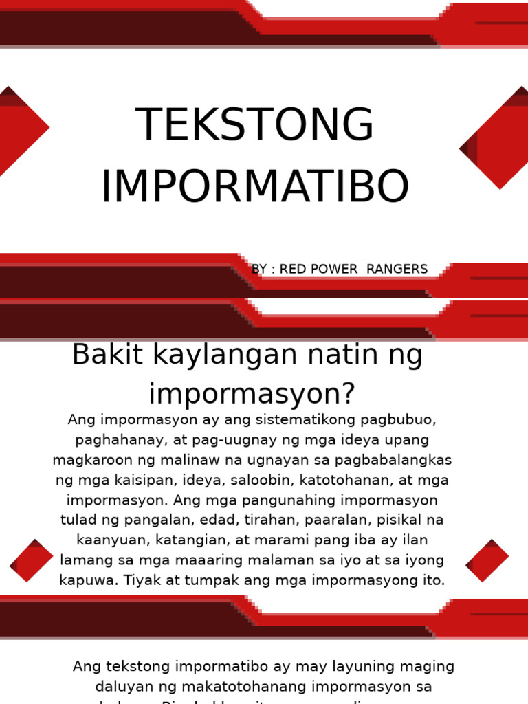 TEKSTONG-IMPORMATIBO | PDF