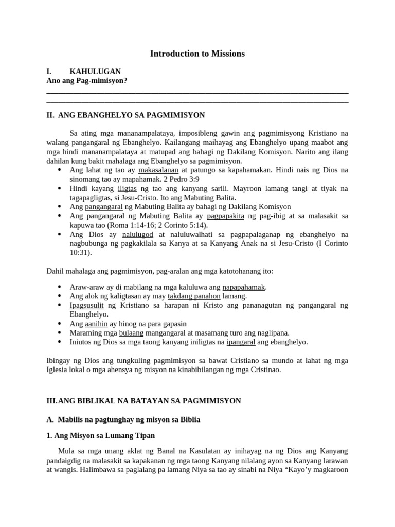 Introduction-to-Missions (1) | PDF