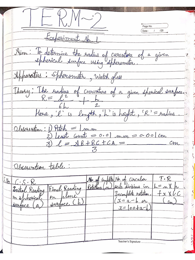 Physics Term-2 Lab Manual | PDF