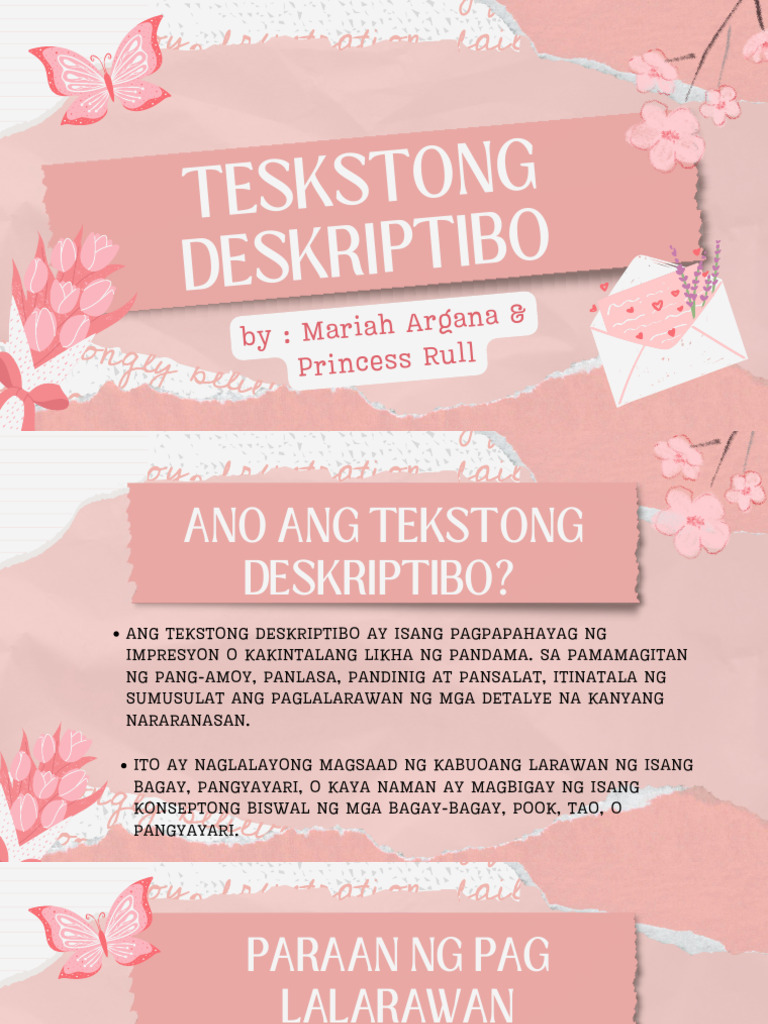 Textong Deskriptibo | PDF