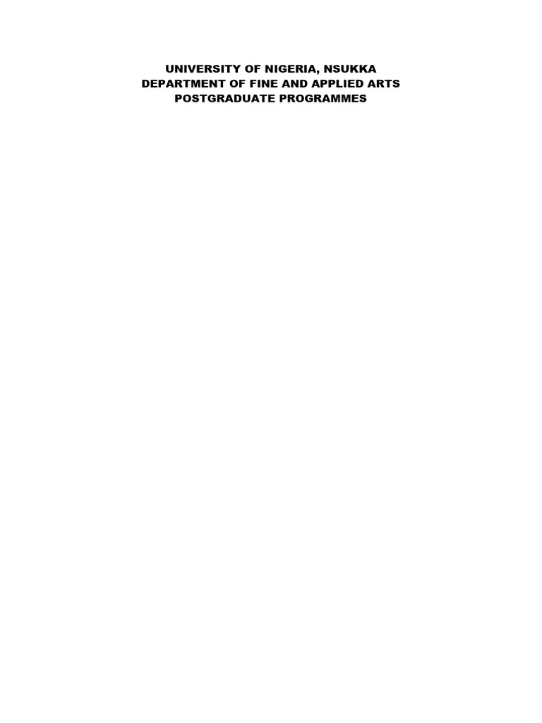 Fine and Applied Arts | PDF | Academic Degree | Postgraduate Education