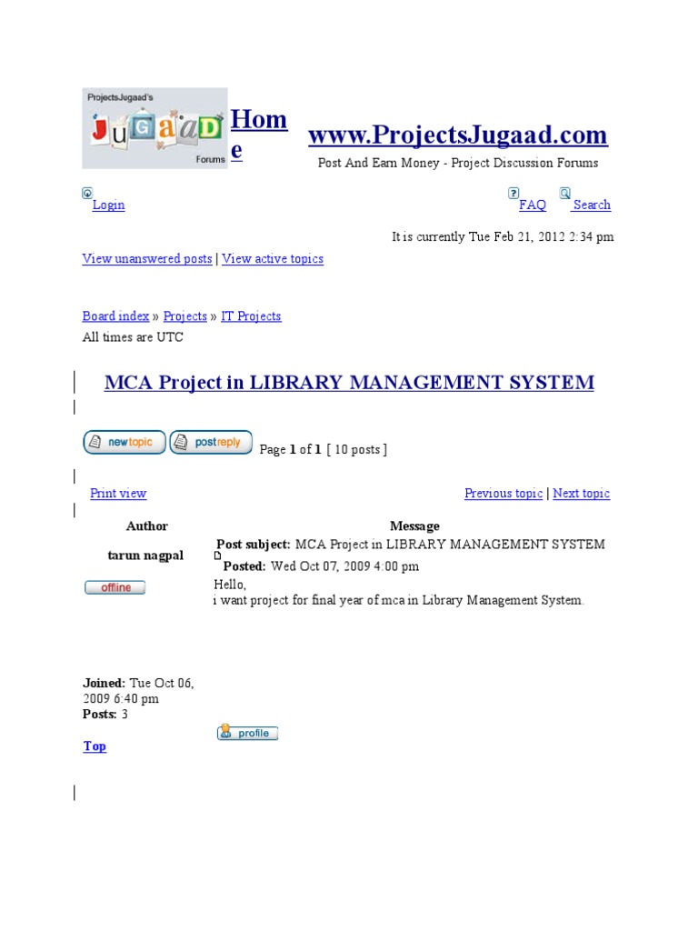 Hom E: Mca Project in Library Management System | PDF | Data Type | Boolean Data Type