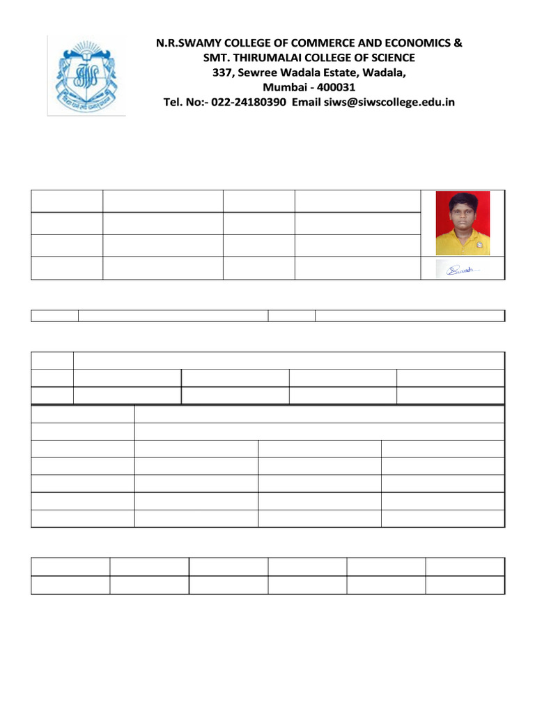 Siws College-2022!23!2461-Nadar Suresh Kumar Dharamaraj | PDF