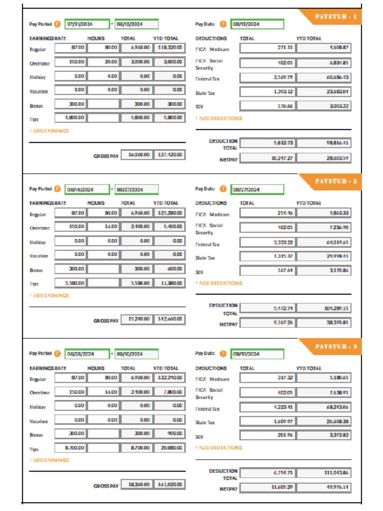 Paystub | PDF