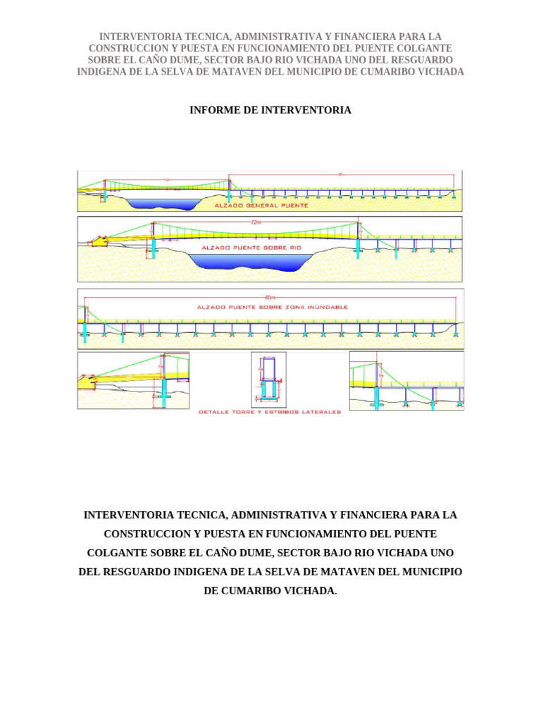 Informe de Interventoría del Puente | PDF