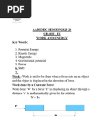 Physics Lesson 4 - Work, Energy and Power | PDF | Potential Energy | Watt