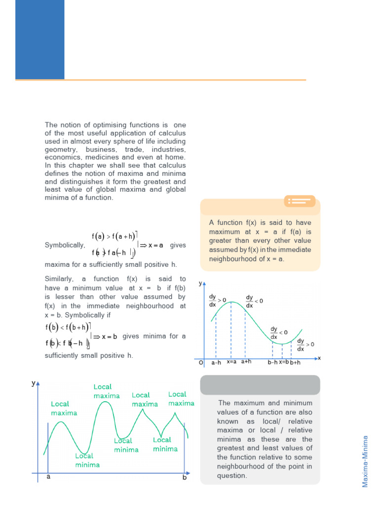 Maxima Minima | PDF | Applied Mathematics | Analysis