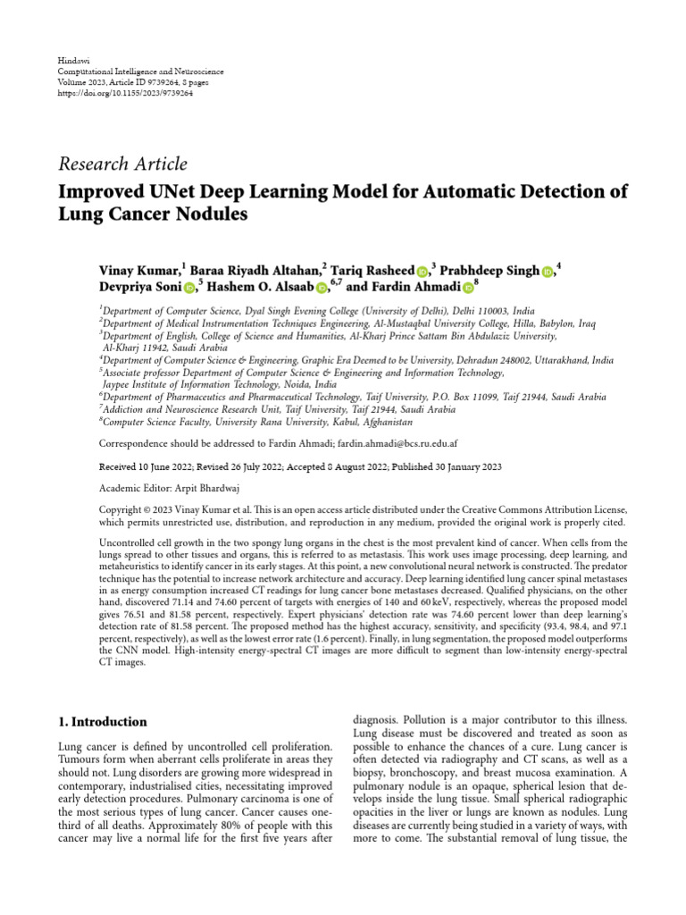 Improved_UNet_Deep_Learning_Model_for_Automatic_De | PDF | Ct Scan | Deep Learning