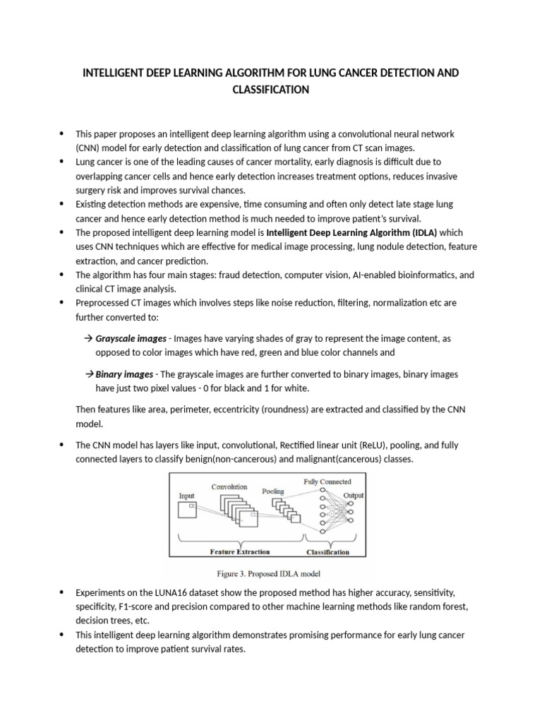 Article 1 Intelligent Deep Learning Algorithm For Lung Cancer Detection ...