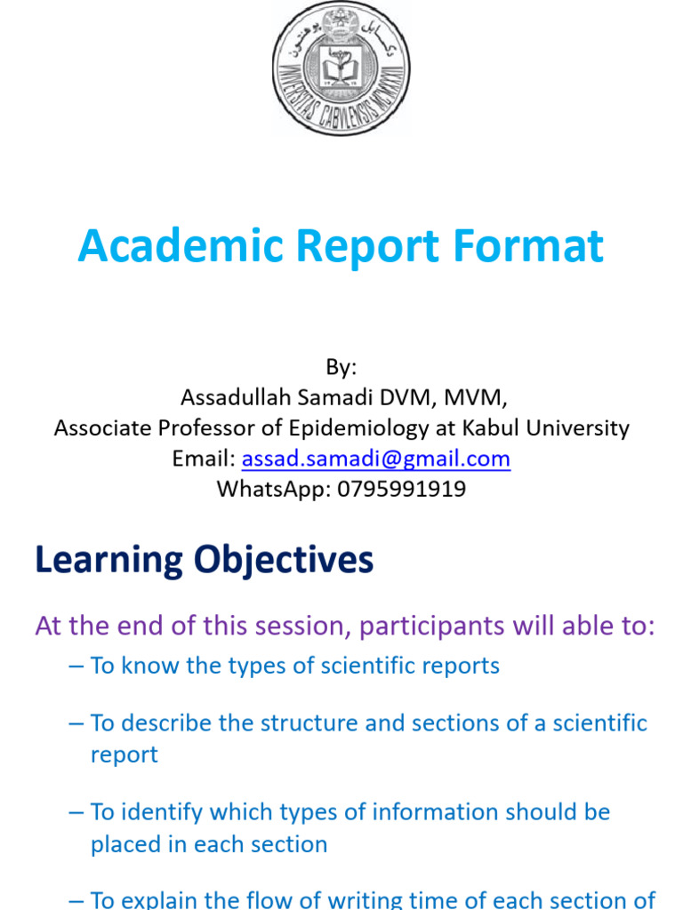 Academic Report Structure Guide | PDF | Thesis | Citation