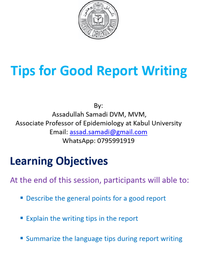 Effective Report Writing Tips | PDF | Jargon | Cognition