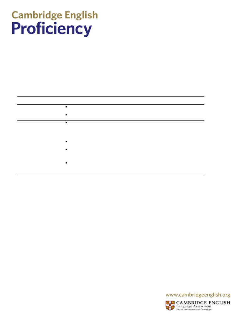 Cambridge English Proficiency Reading and Use of English Part 7 | PDF ...