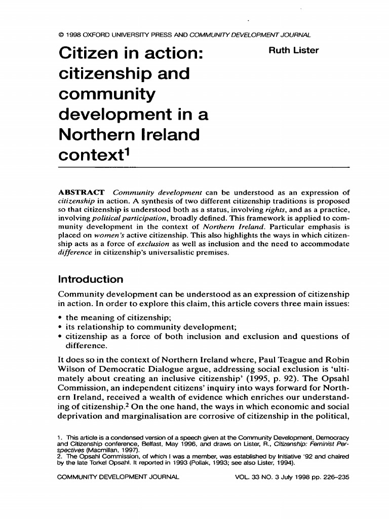 Reference 4 | PDF | Citizenship | Community