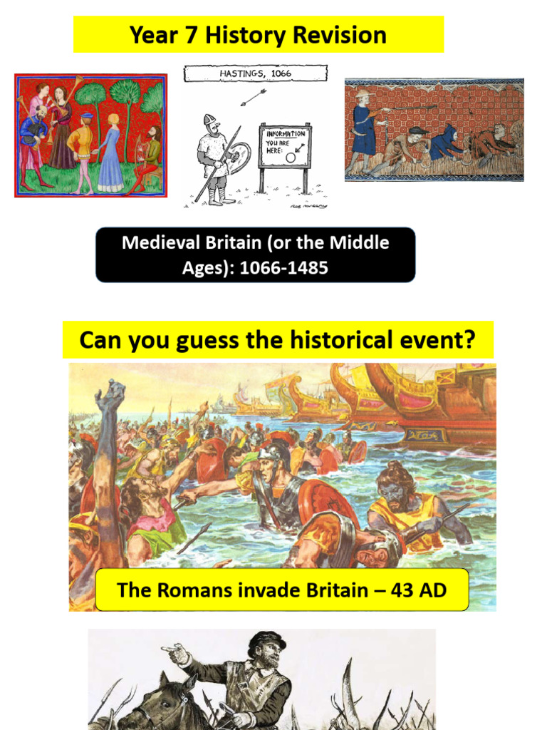 History Revision Powerpoint Year 7 | PDF | William The Conqueror | Castle
