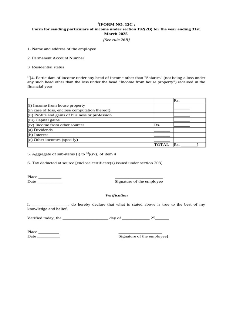9.annexure FORM12C - Any - Other - Income | PDF