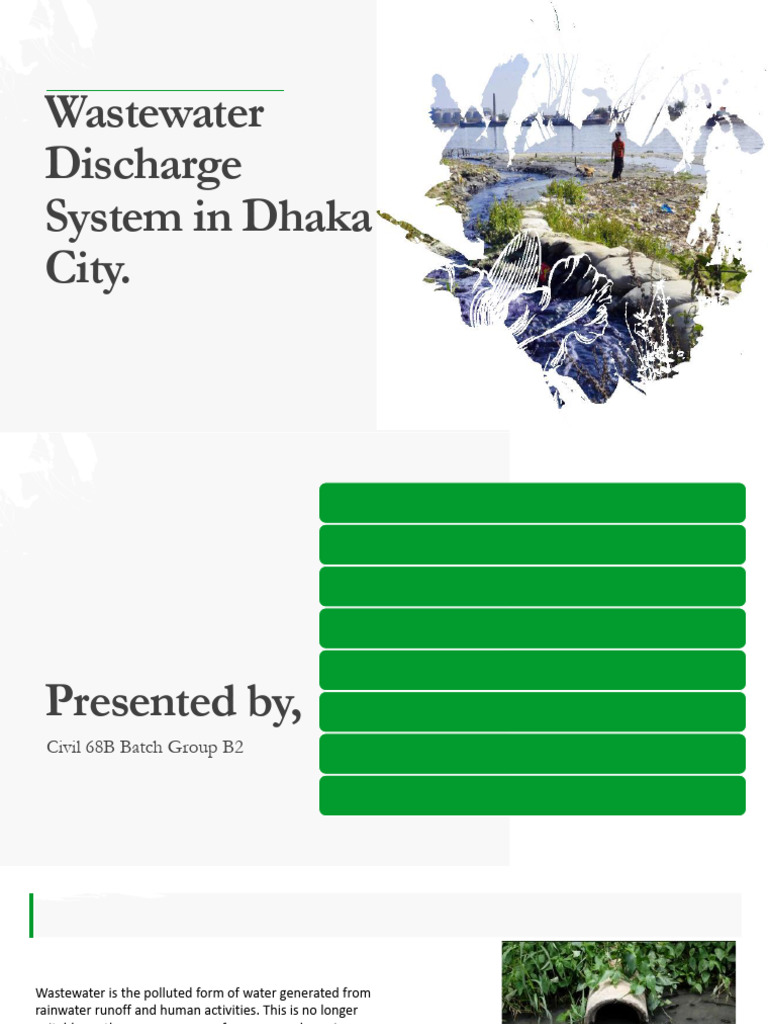 Dhaka Wastewater Discharge System Overview | PDF | Sanitary Sewer ...