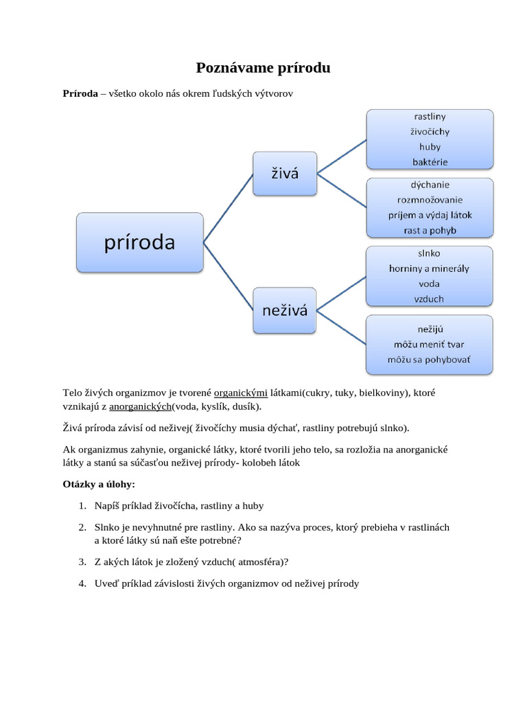 Poznávame Prírodu | PDF