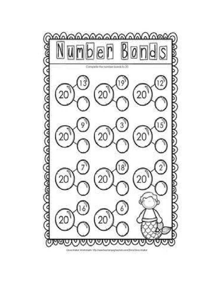 Number Bond of 20 | PDF